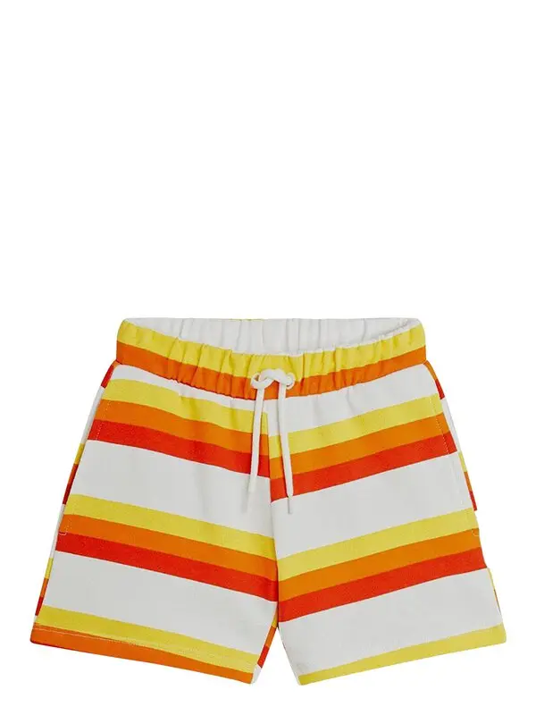 MINI RODINI Shorts Yellow/orange/red Striped - Multicolor