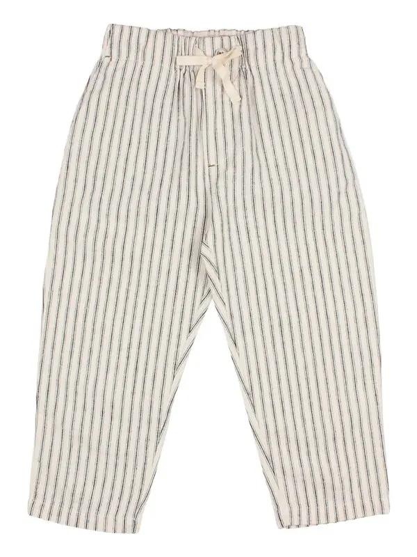 BÚHO Striped Linen Blend Trousers - Multicolor