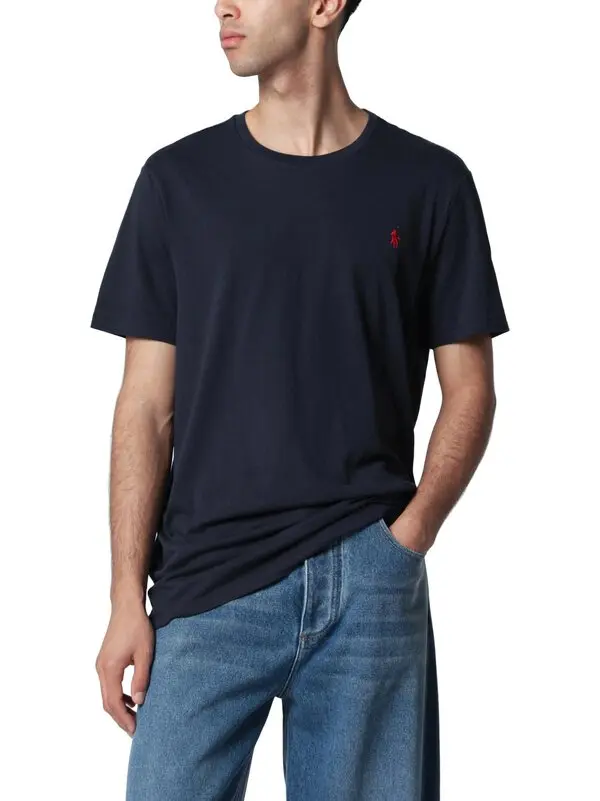 Polo Ralph Lauren T-shirt In Cotton Custom Slim-fit - Blue