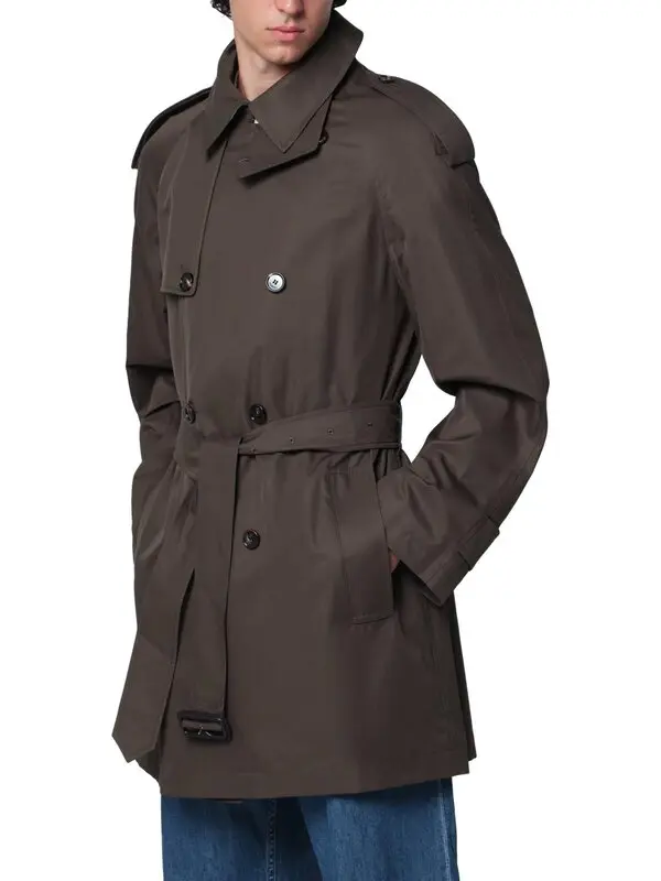 Burberry Leadenham Mid-length Gabardine Trench Coat - Brown