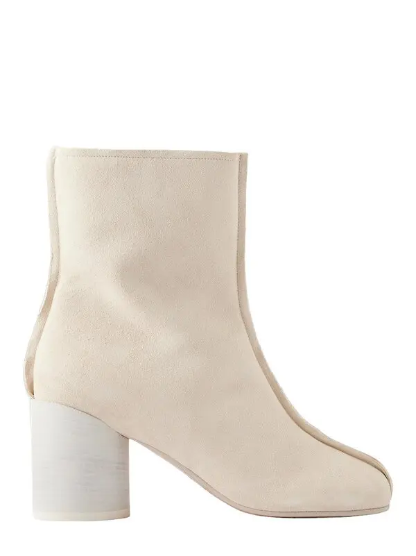 MAISON MARGIELA Suede Split-toe Ankle Boots - Neutrals