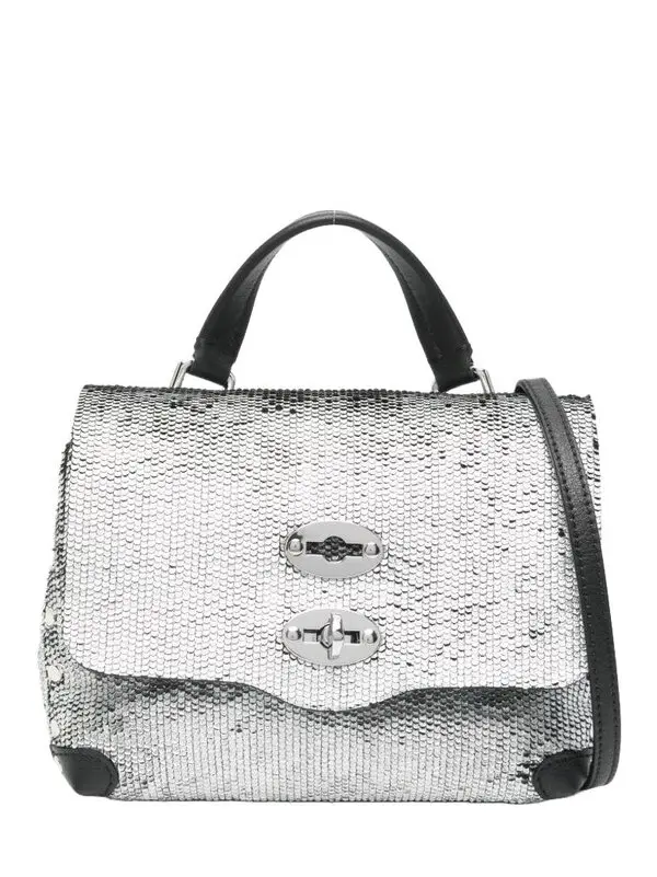 ZANELLATO Postina Cbi Baby Leather Handbag - Silver