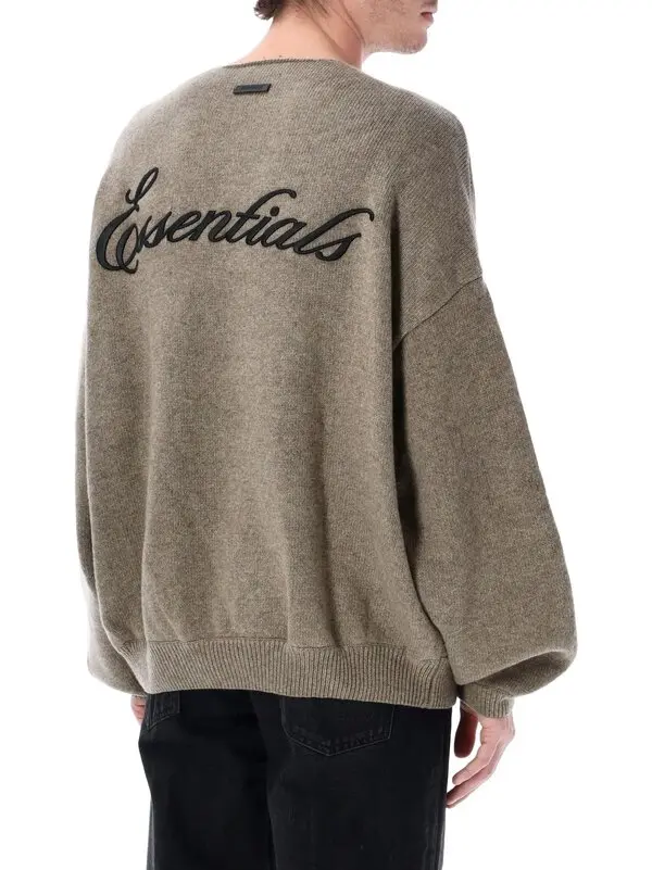 ESSENTIALS T-shirt With Embroidered Logo - Beige