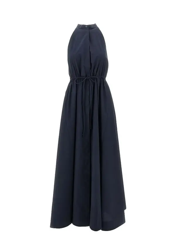 Emporio Armani Cotton Chemisier Dress - Blue