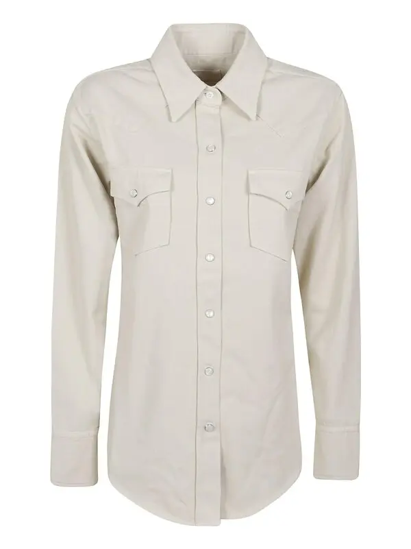 A.p.c. Cotton Shirt - Beige