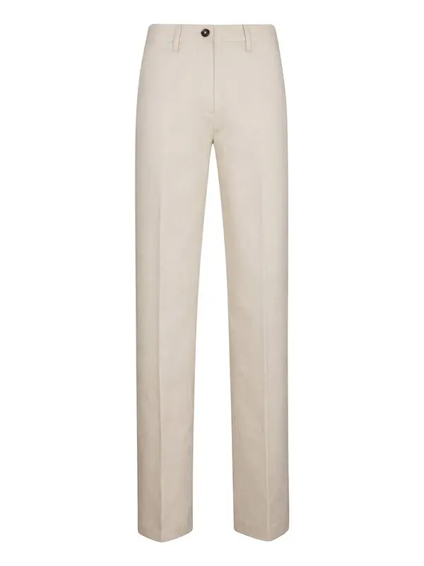 NINE:INTHE:MORNING Trousers With Logo - Beige