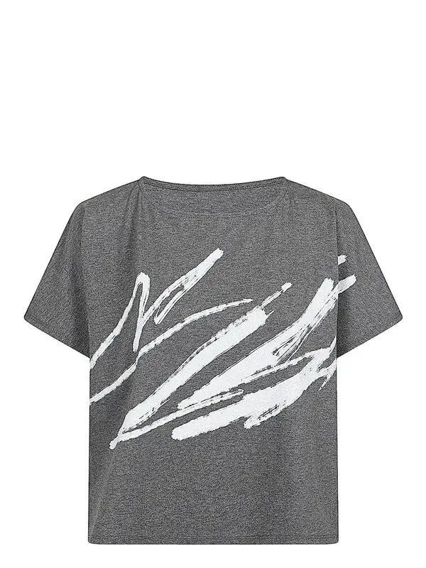 MOYURU Printed Cotton T-shirt - Black