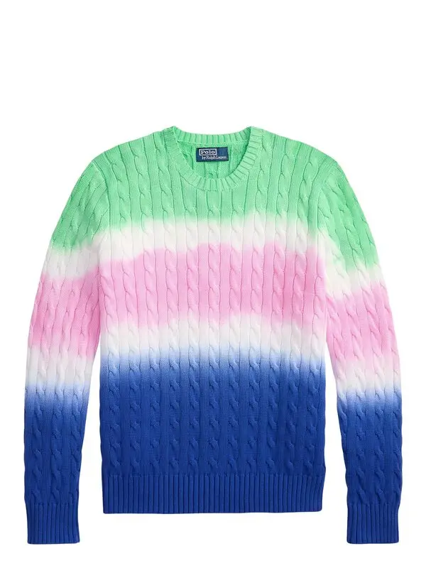 Polo Ralph Lauren Dip-dyed Cable Knit Sweater - Multi