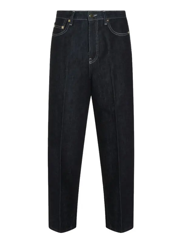 Fabiana Filippi Denim Cotton Barrel Jeans - Blue