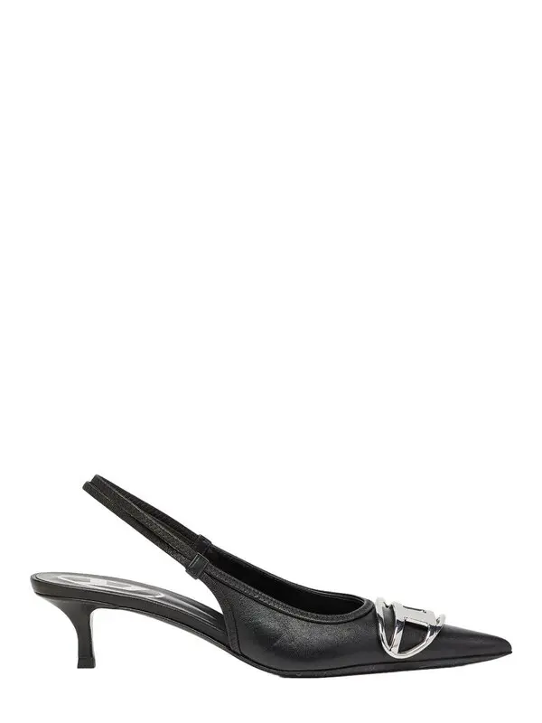 DIESEL® Venus Leather Slingback Pumps - Black