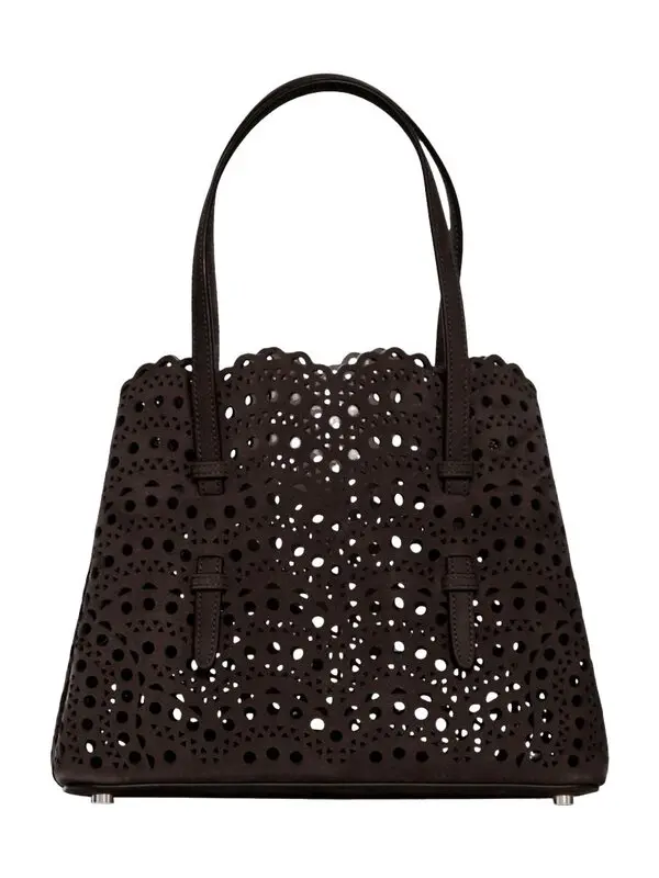 Alaïa Mina 25 Leather Handbag - Brown