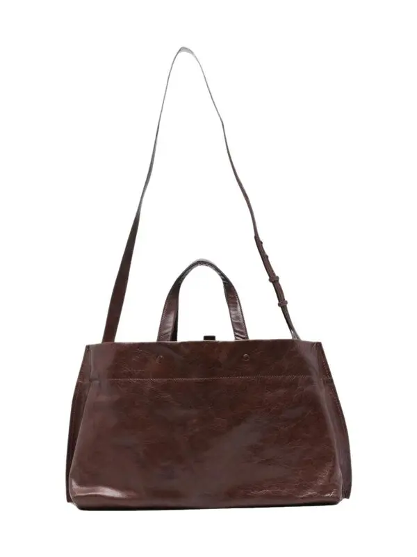 LIHANN GEORGE Elli Leather Tote Bag - Red