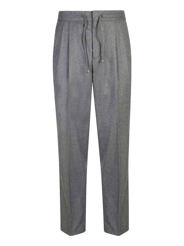 Brunello Cucinelli Wool Trousers - Grey