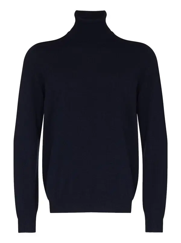 Brunello Cucinelli Cashmere Turtle-neck Sweater - Blue