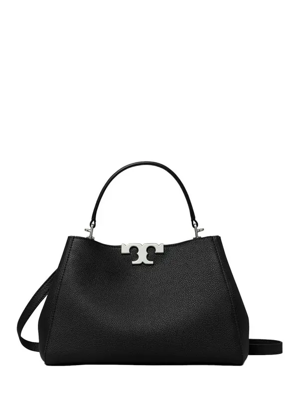 Tory Burch Eleanor Medium Leather Handbag - Black