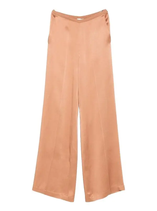 FORTE_FORTE High-waisted Trousers - Brown