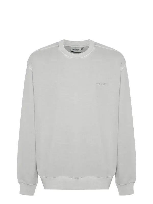 Carhartt Work In Progress Duster Script Cotton Sweatshirt - Grey