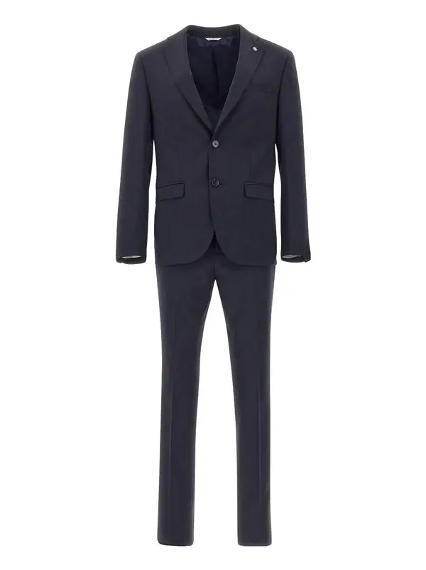 MANUEL RITZ Dress With Straight Trousers - Blue