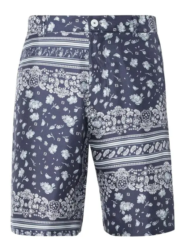 Fendi Bermuda Bandana In Silk - Multi