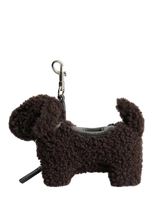 ANYA HINDMARCH Dog Poo Shearling Bag Charm - Chocolate