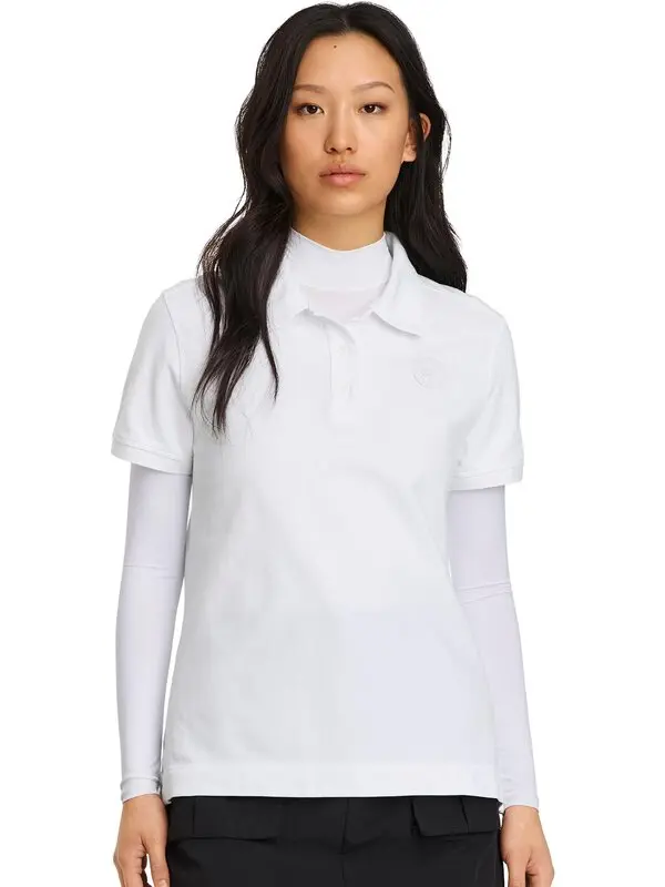 Canada Goose Almira Cotton Pique Polo Shirt - White