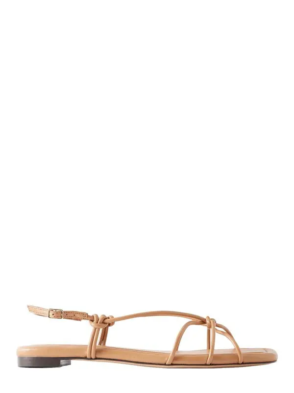 LOEFFLER RANDALL Karly Leather Sandals - Brown