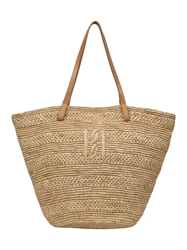 BY MALENE BIRGER Mirabell Straw Tote - Undyed