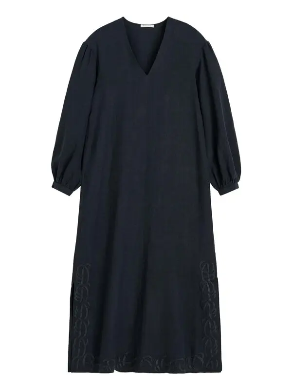 BY MALENE BIRGER Louise Linen Maxi Dress - Black