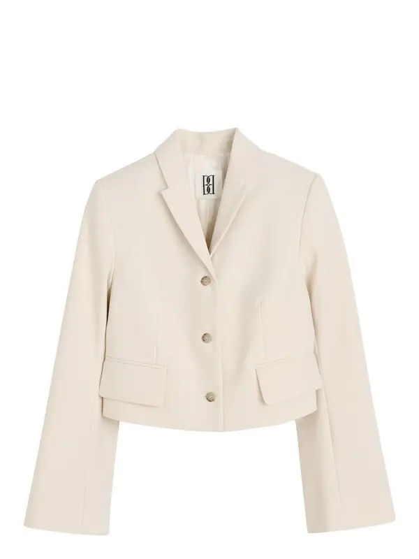 BY MALENE BIRGER Harriet Tailoring Single-breasted Blazer - Soft White
