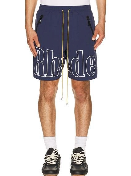 Rhude Logo Shorts - Navy