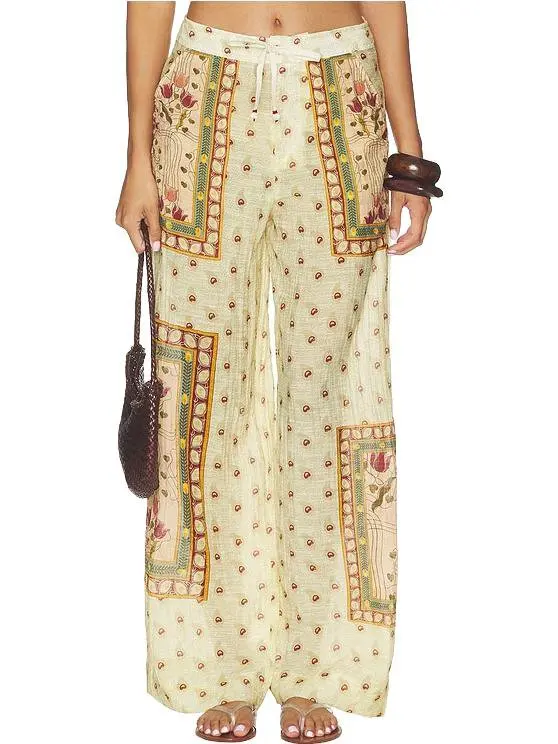 Agua Bendita Caroline Plume Pant In . Also - Multi