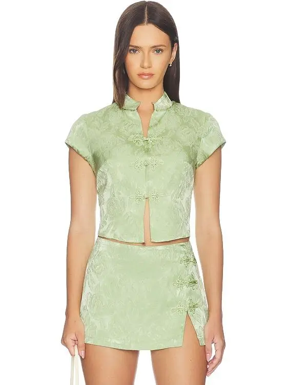 Amanda Uprichard Lina Top - Green