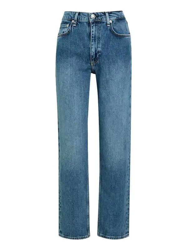 Rag & Bone Harlow Ankle Straight-leg Jeans - Blue