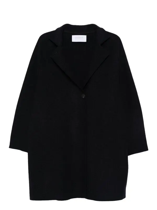 Harris Wharf London Wool Single-breasted Coat - Blue