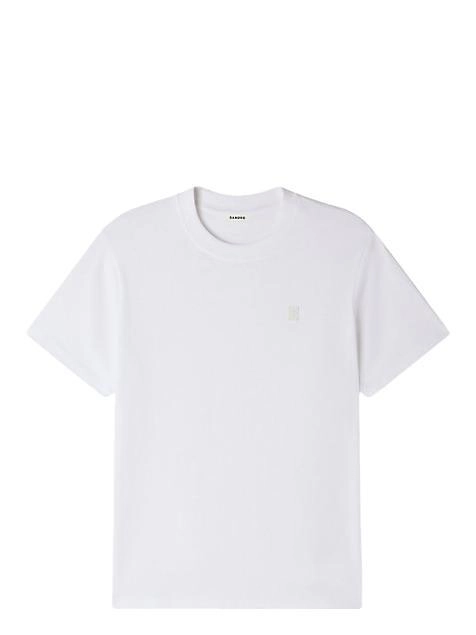 Sandro Logo-print Cotton T-shirt - White