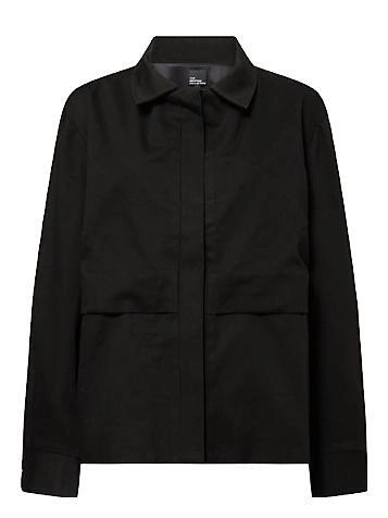 THE DROPPED COLLECTION Drawstring Cotton Jacket - Black