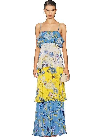 Hemant & Nandita Tiered Maxi Dress - Multi