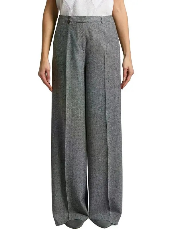 Peserico Pressed-crease Trousers - Grey