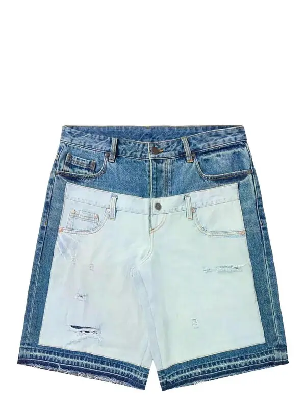 BILLIONAIRE BOYS CLUB Apollo Panelled Denim Shorts - Blue