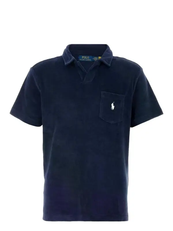 Polo Ralph Lauren V-neck Terry-fabric T-shirt - Blue