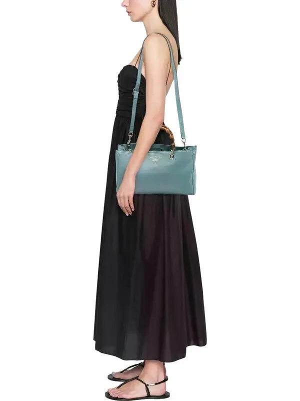Gucci Bamboo Shopper Satchel - Blue
