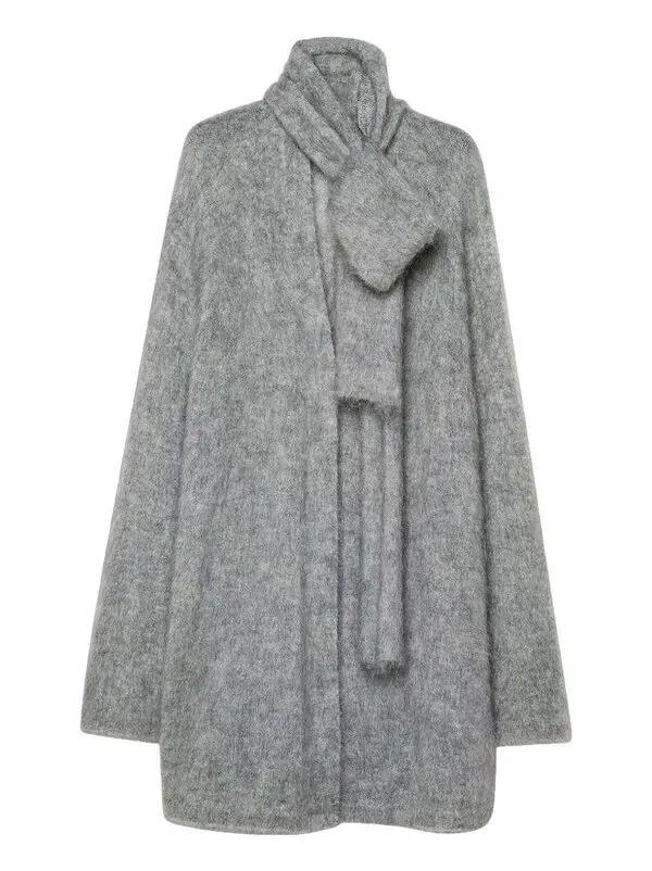FORTE_FORTE Mohair Cardigan - Grey