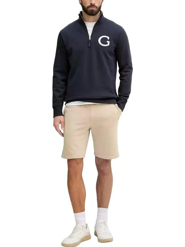 Gant Logo-embroidered Drawstring Shorts - Neutrals