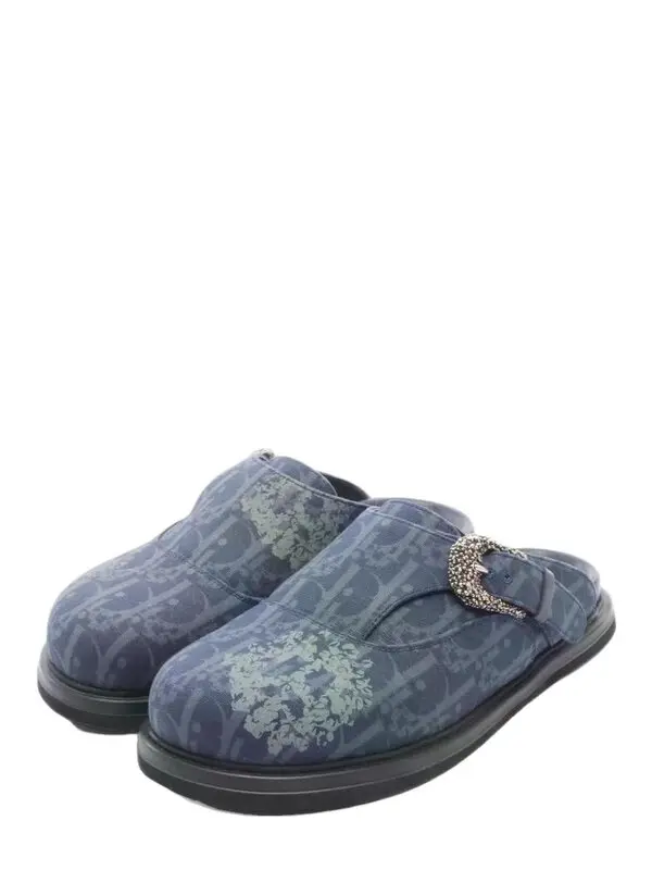 Dior Oblique Monogram Mules - Blue