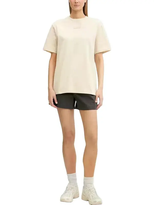 EA7 Floral-print Logo Plaque T-shirt - Neutrals