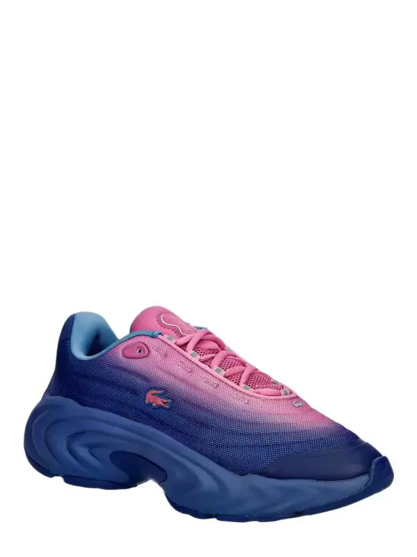 Lacoste Spinor Gradient-effect Logo-patch Sneakers - Blue