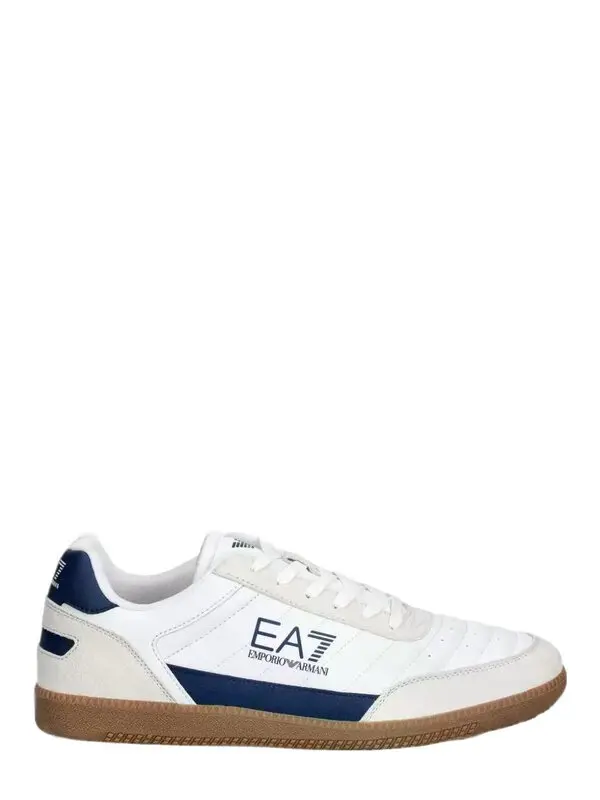 EA7 Logo-print Sneakers - White
