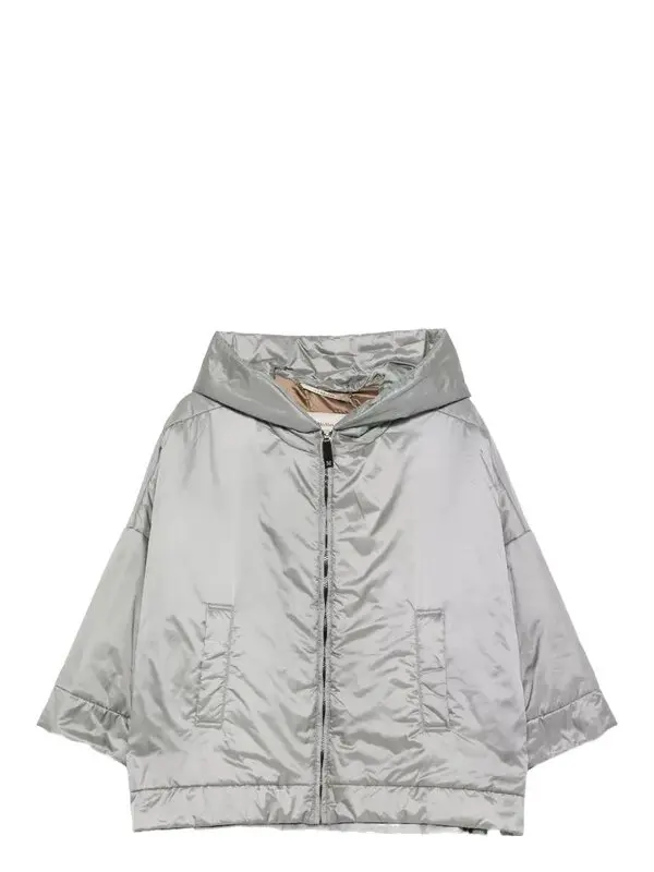 Max Mara Fiore Hooded Jacket - Grey