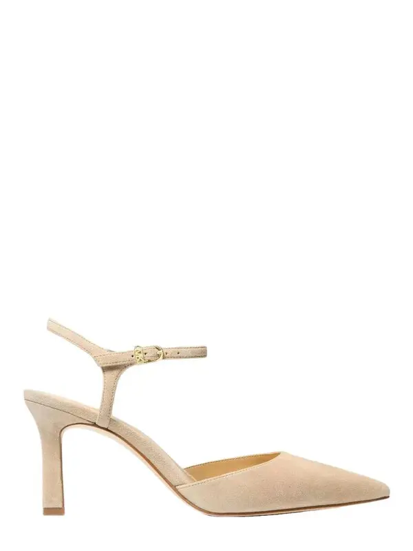 Michael Kors Amara Suede Pointed-toe Pumps - Neutrals
