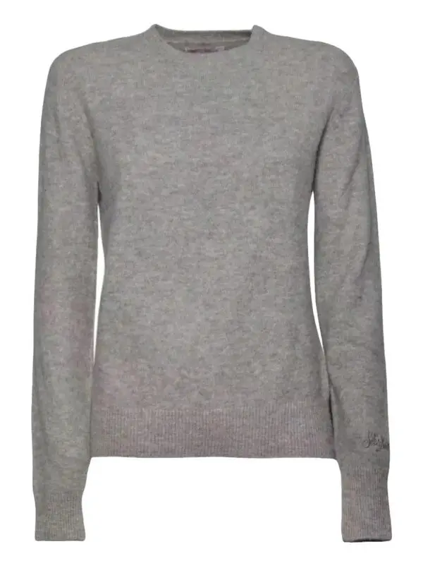 MC2 SAINT BARTH Crew-neck Ribbed-trim Sweater - Neutrals